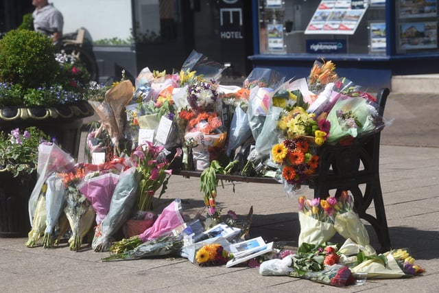 Floral Tributes Left For Lytham Attack Victim Matthew Guthrie Who Died